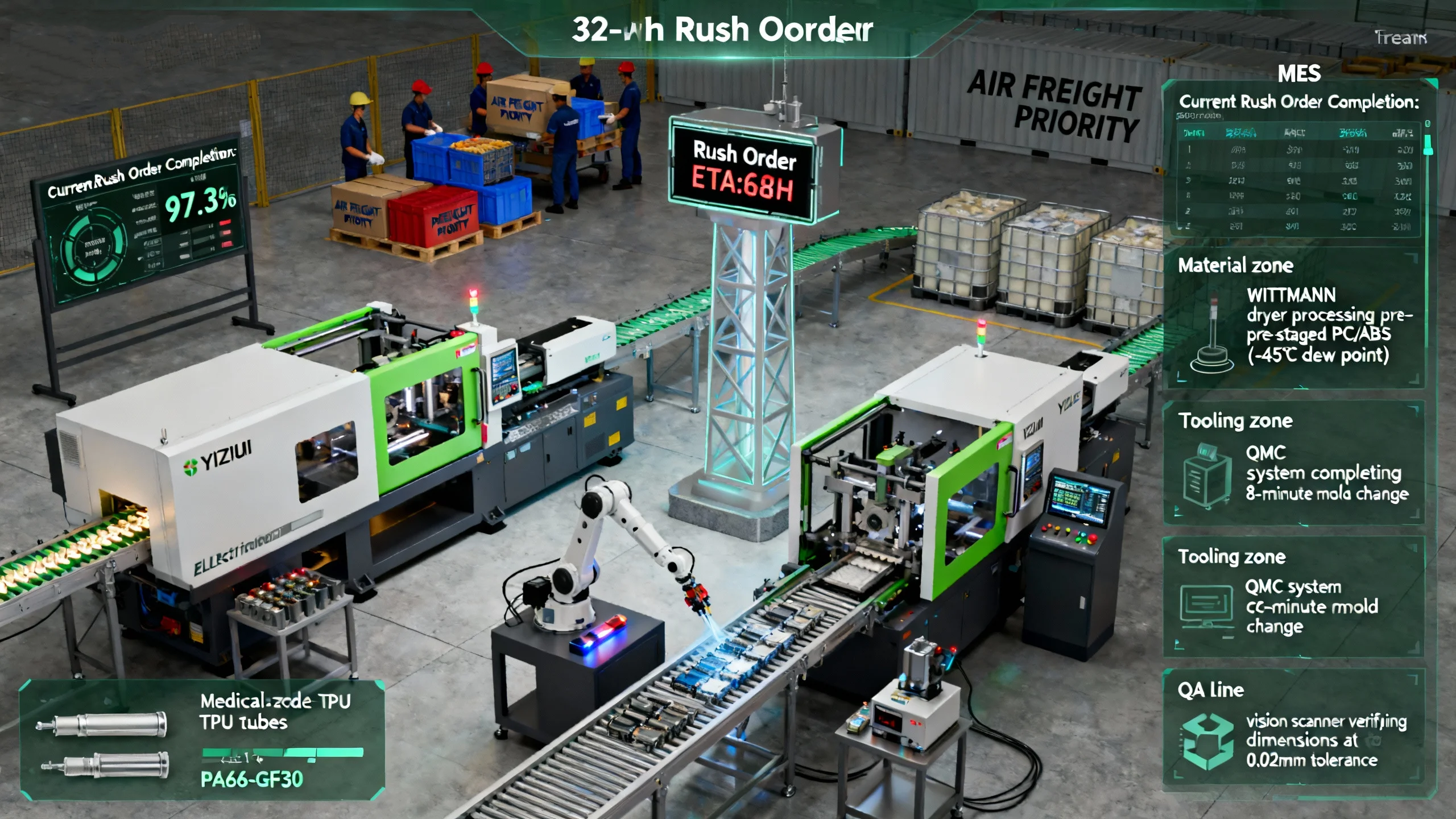 What's the fastest time to deliver the urgent injection order ...